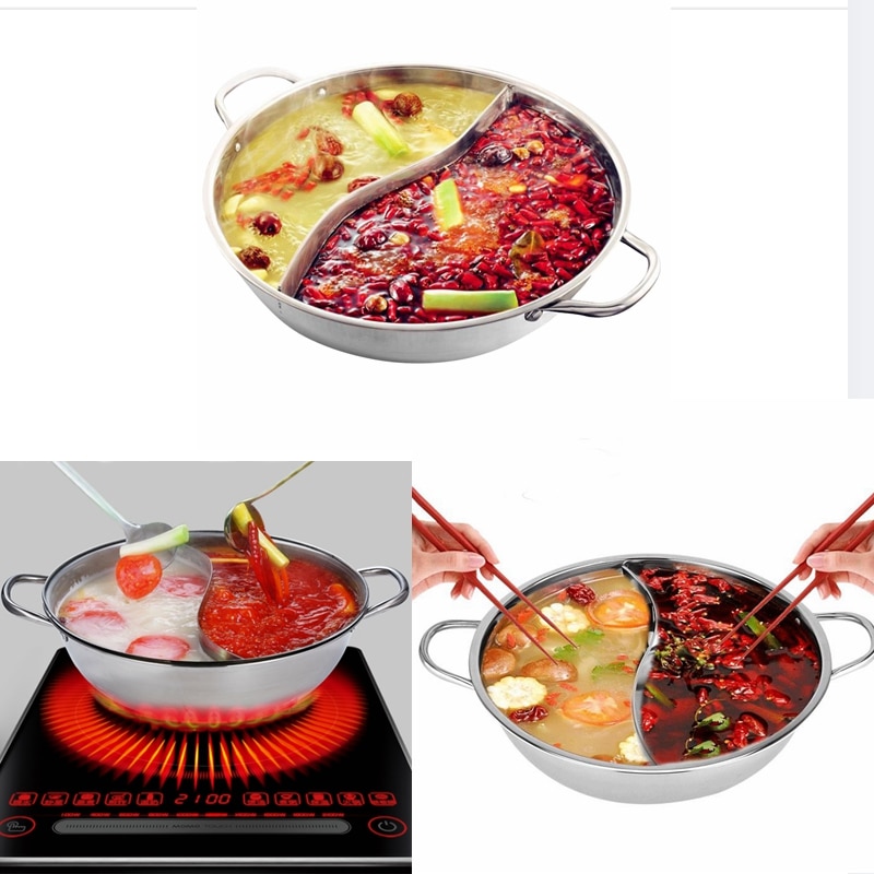 Olla de acero inoxidable de 28cm para Fondue de Ma... – Grandado