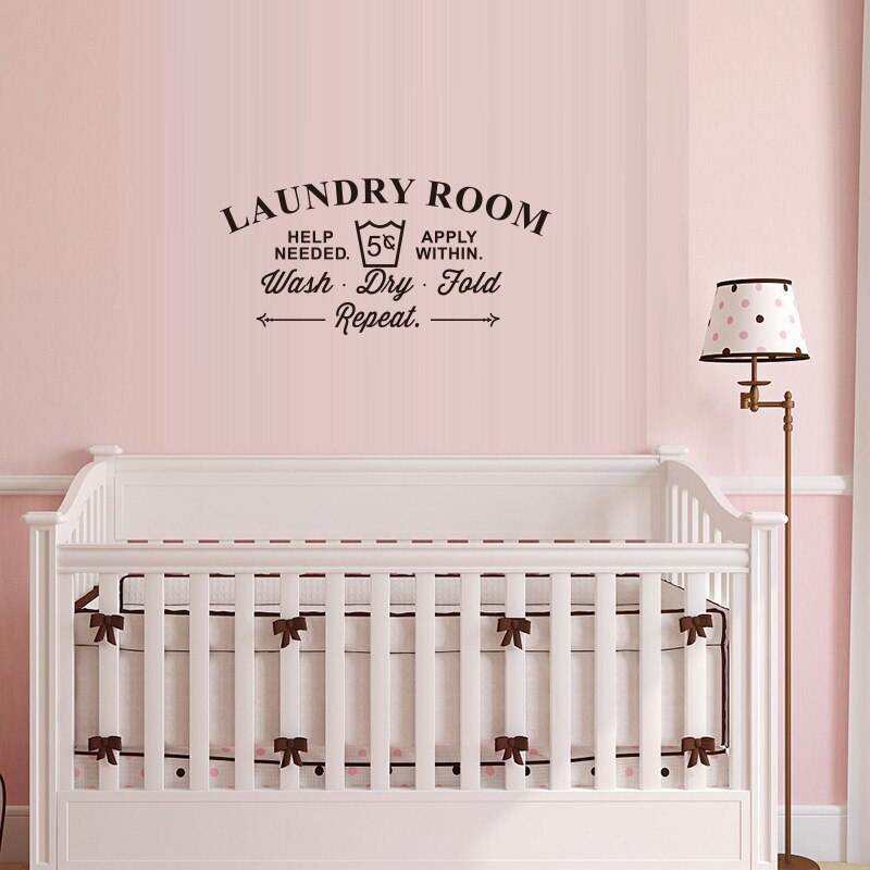 -Laundry Room Rules Wash Dry Fold Vinyl Wall Stick... – Grandado