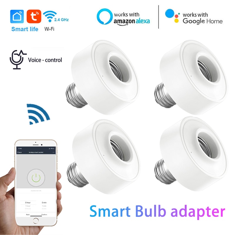 E27 E26 WiFi Smart Glühbirne Adapter Lampe Halter ... – Vicedeal