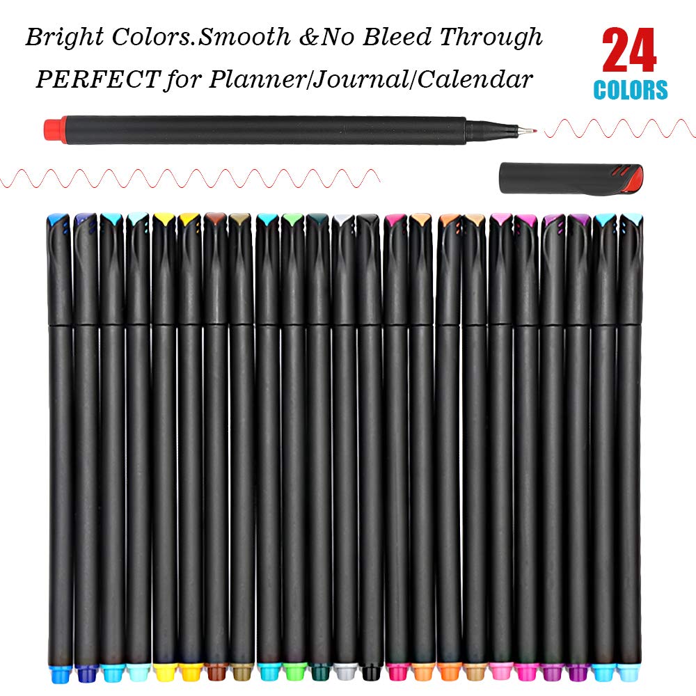 Journal Planner Pens Colored Pens Fine Point Bulle... – Vicedeal