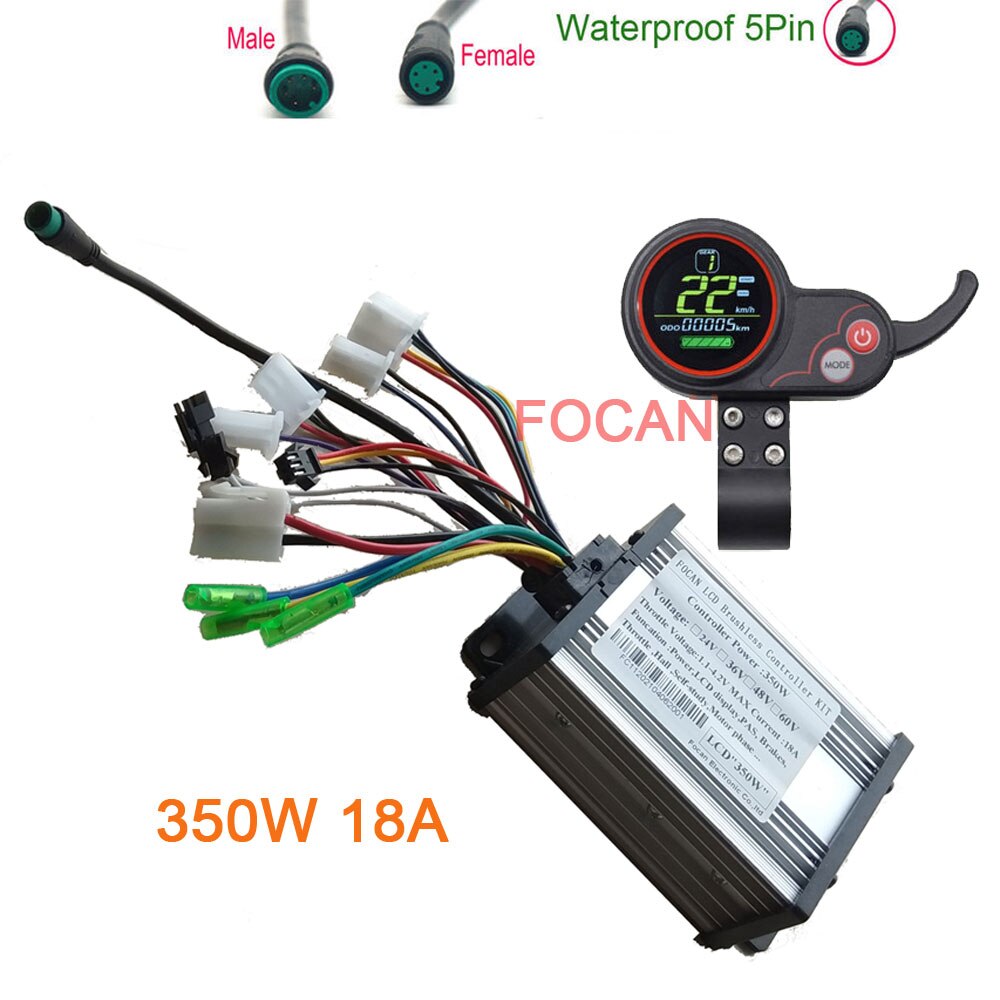 24V 36V 48V 60V 250W 350W E-BIKE Motor Lcd Display... – Vicedeal