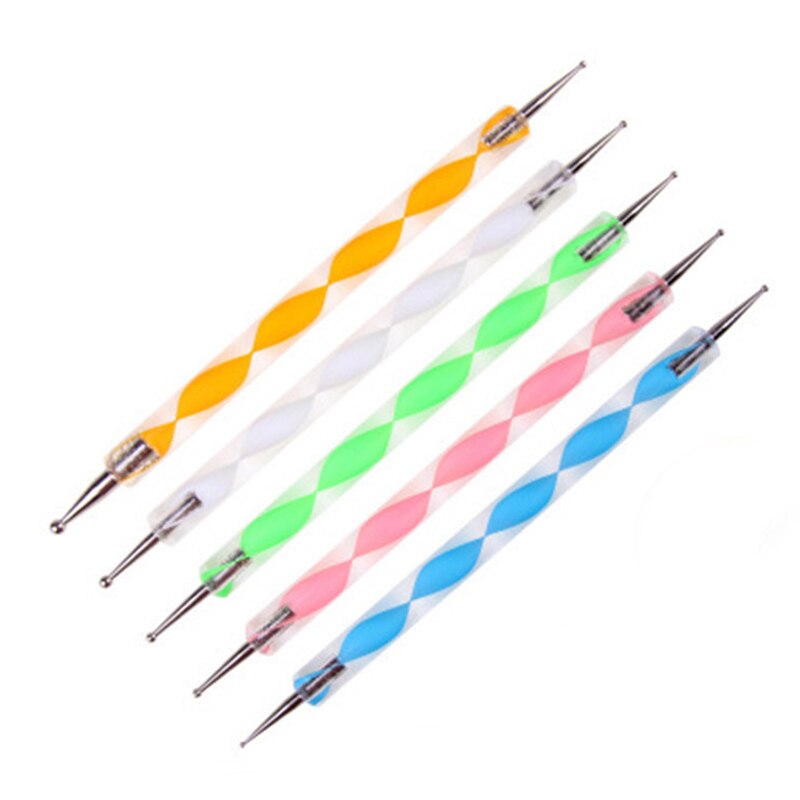 Spiral Double Head Embossing Pattern 5 Pcs Nail Ar... – Vicedeal