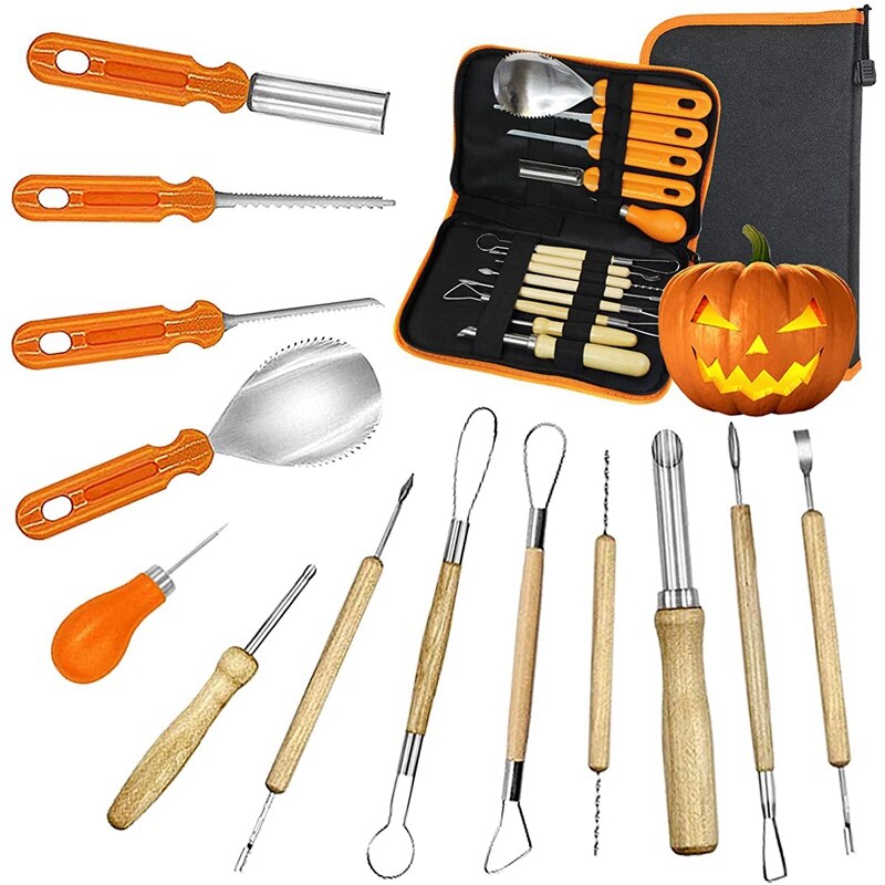 Halloween Pompoen Carving Kit, Halloween Jack-o-La... – Grandado