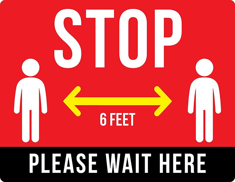 Sociale Distantiëren Grond Sticker Indoor Outdoor ... – Grandado