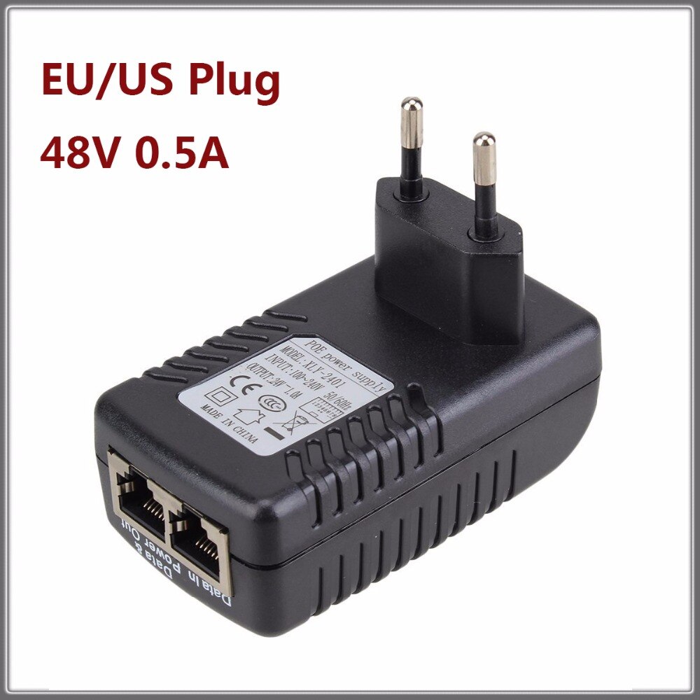 48V 0.5A 24 Watt POE Wall Plug Poe Injector Ethern... – Vicedeal