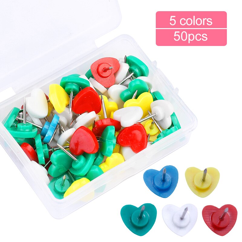 Lmdz 50/100Pcs Punaise Push Pins Kaart Markers Pri... – Vicedeal