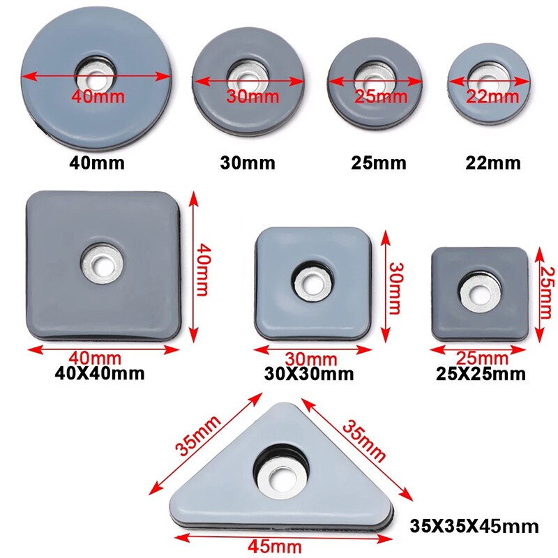 8Pcs/lot Slider Pad with Screws Easy Move Heavy Ch... – Grandado