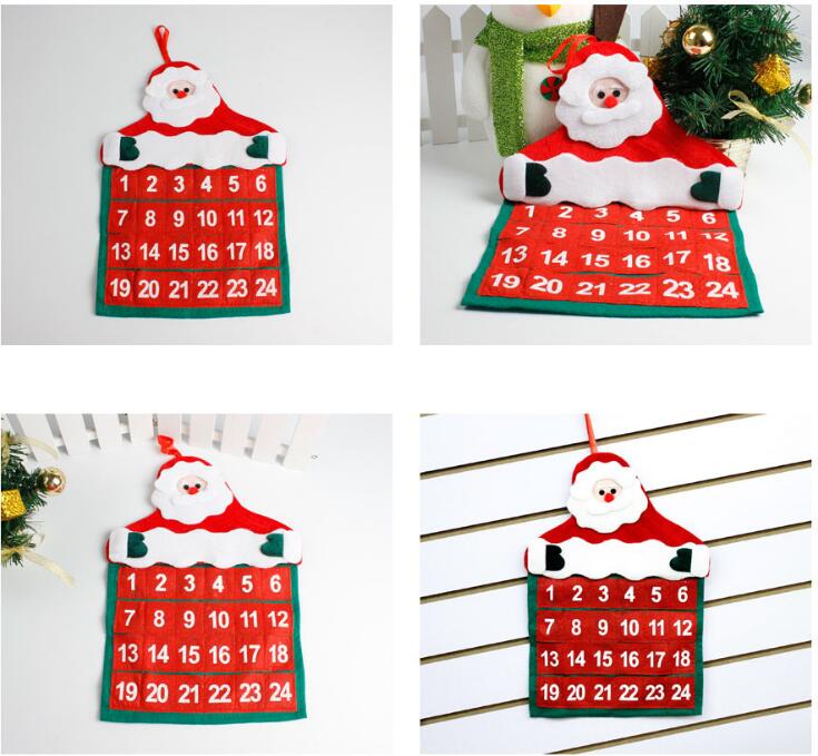 Christmas Santa Claus Calendar Kalendar Xmas ELK A... – Vicedeal