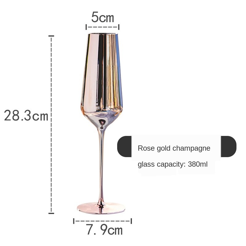 Electroplated Wine Glass Lead-free Crystal Wine Gl... – Grandado