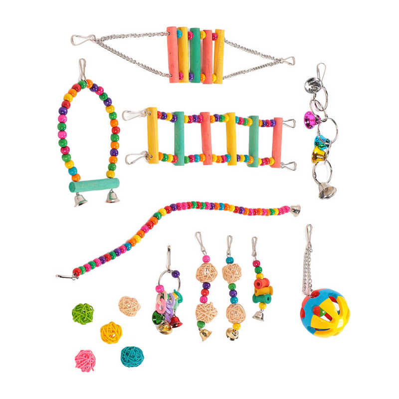 Papegaaien Swing Speelgoed Kleurrijke Oefening Ver... – Vicedeal