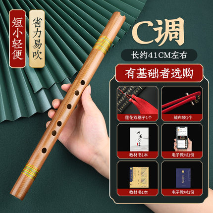 Portable bitter bamboo flute xiao advanced short x... – Grandado