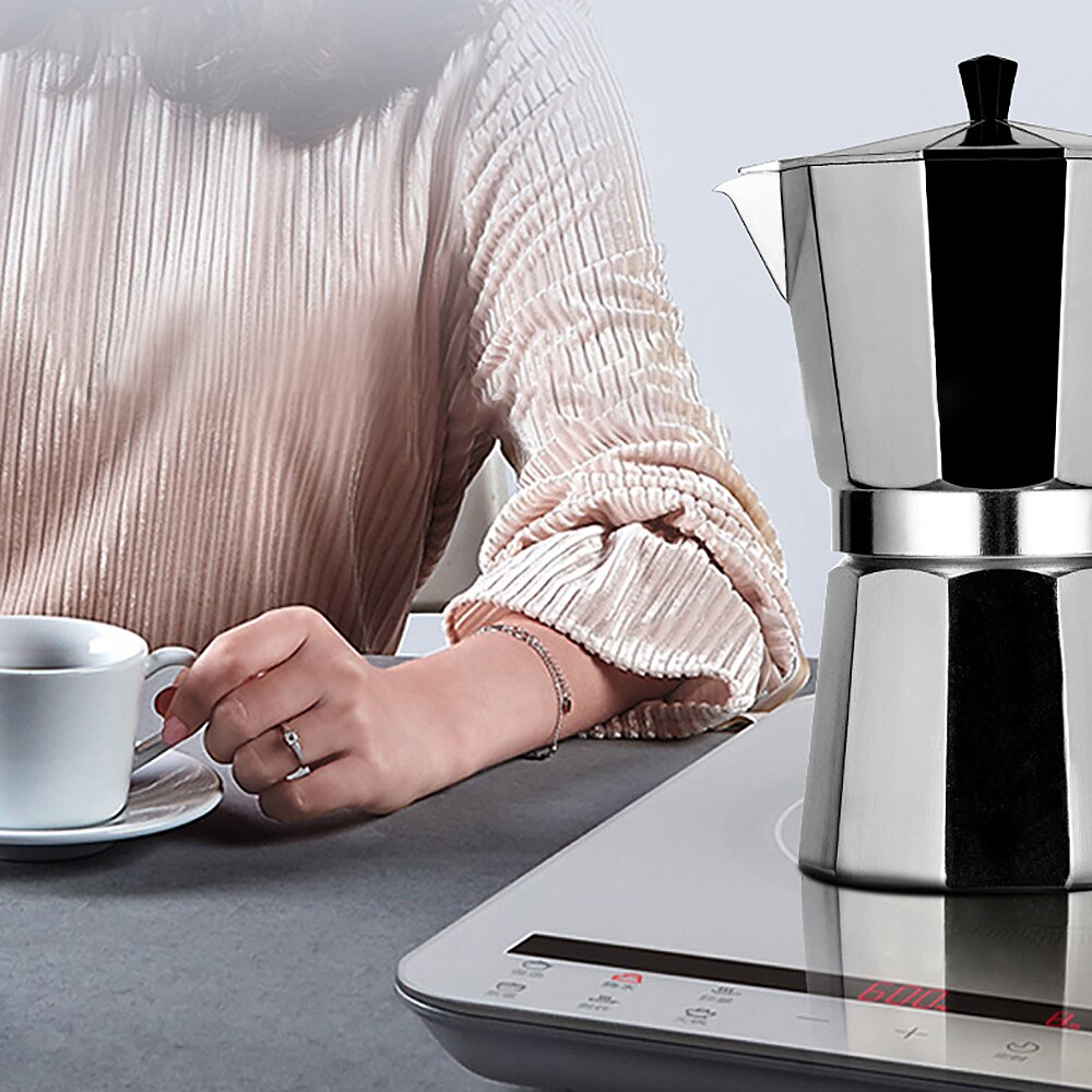 Aluminium Koffiezetapparaat Machine Mok Espresso M... – Vicedeal