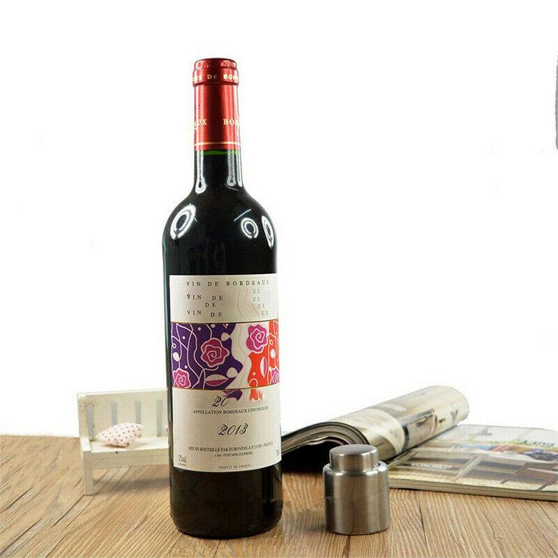 Push Wine Cork Leakproof Stainless Steel Bottle St... – Vicedeal