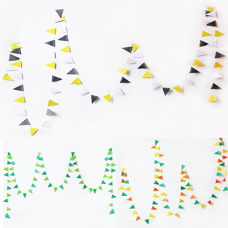 3Pcs 4M Groen Geel Wimpels Bunting Vlaggen Banner ... – Vicedeal