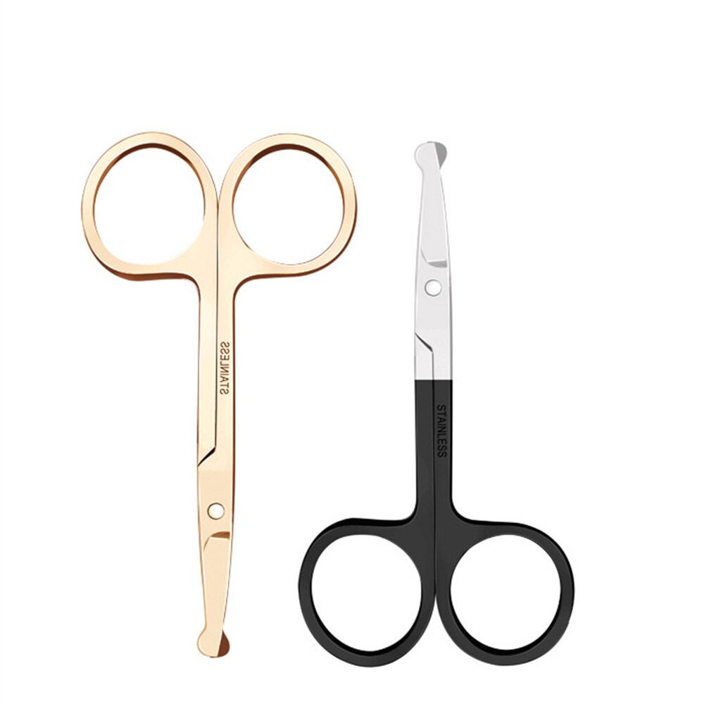 2pc 3.5" Straight + Curved Mustache Nose Hair Scis... – Vicedeal