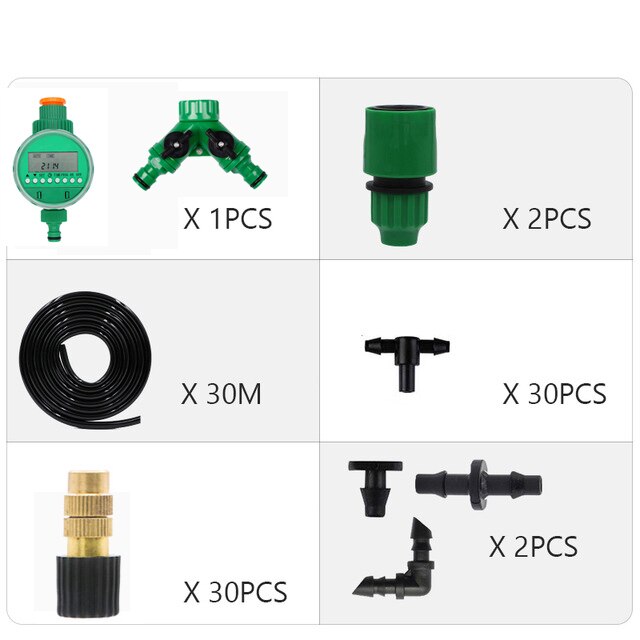 30M Micro Drip Plant Watering Kit DIY Garden Irrig... – Vicedeal