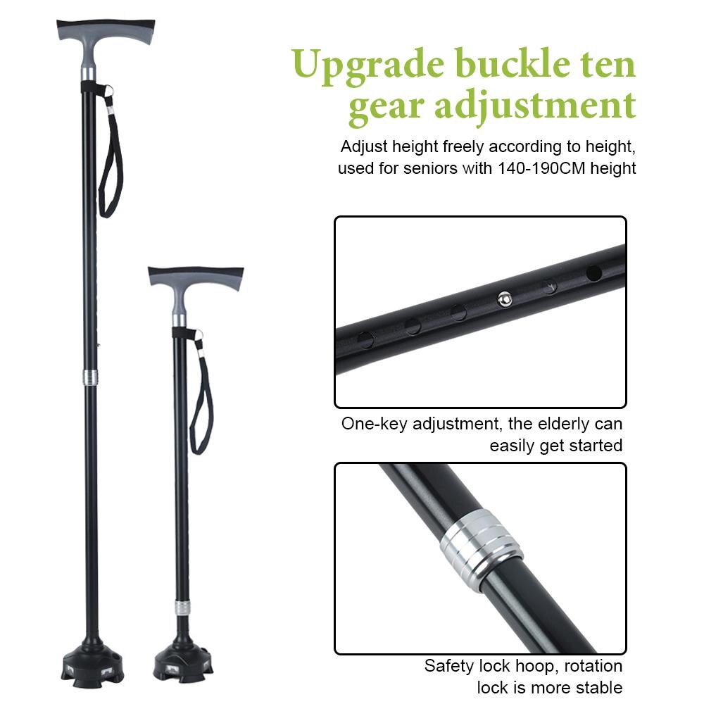 Reliably LED Aluminum Alloy Truncheon Difficult Sa... – Grandado