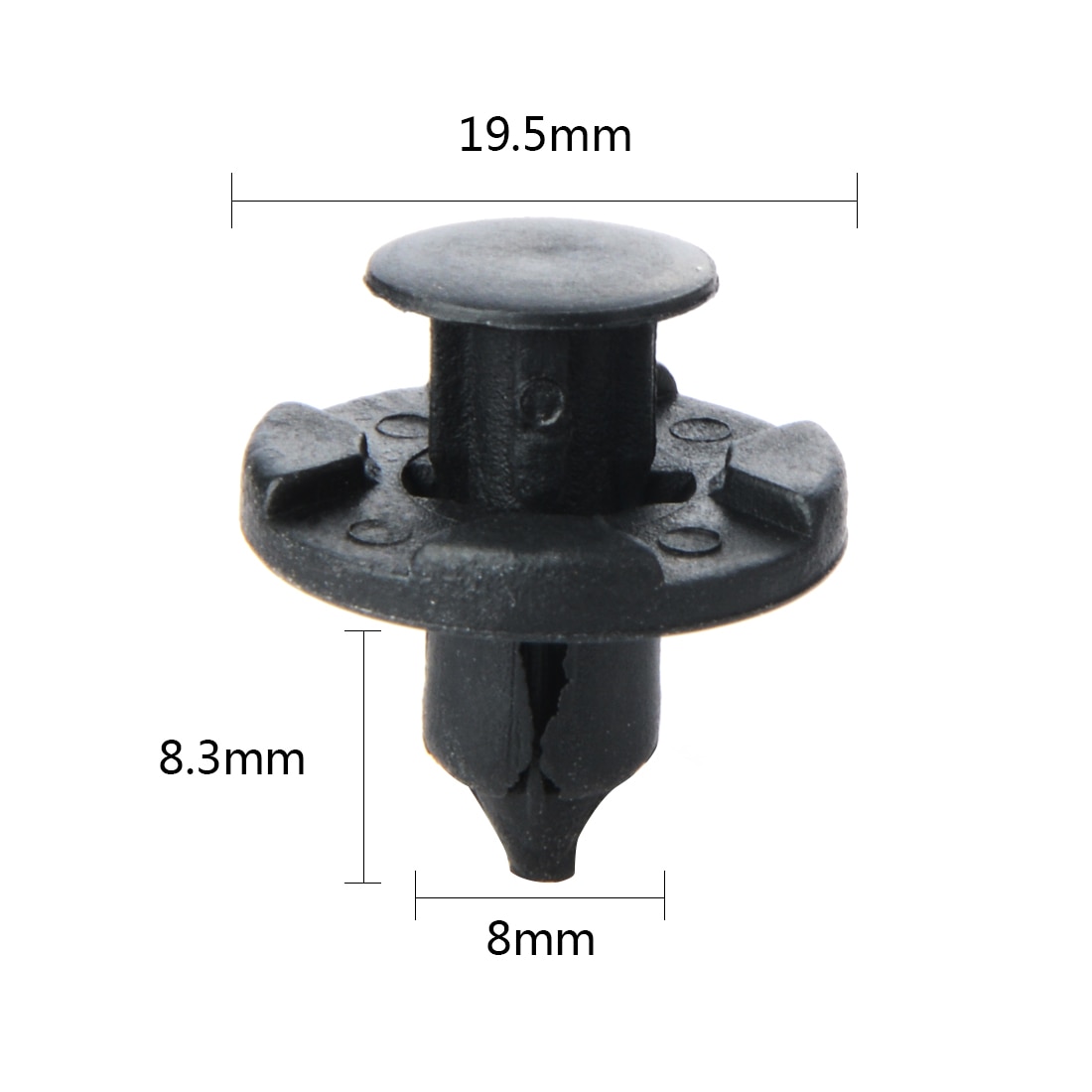 100 stk 8mm auto kofanger stænkskærm speciel nylon... – Grandado