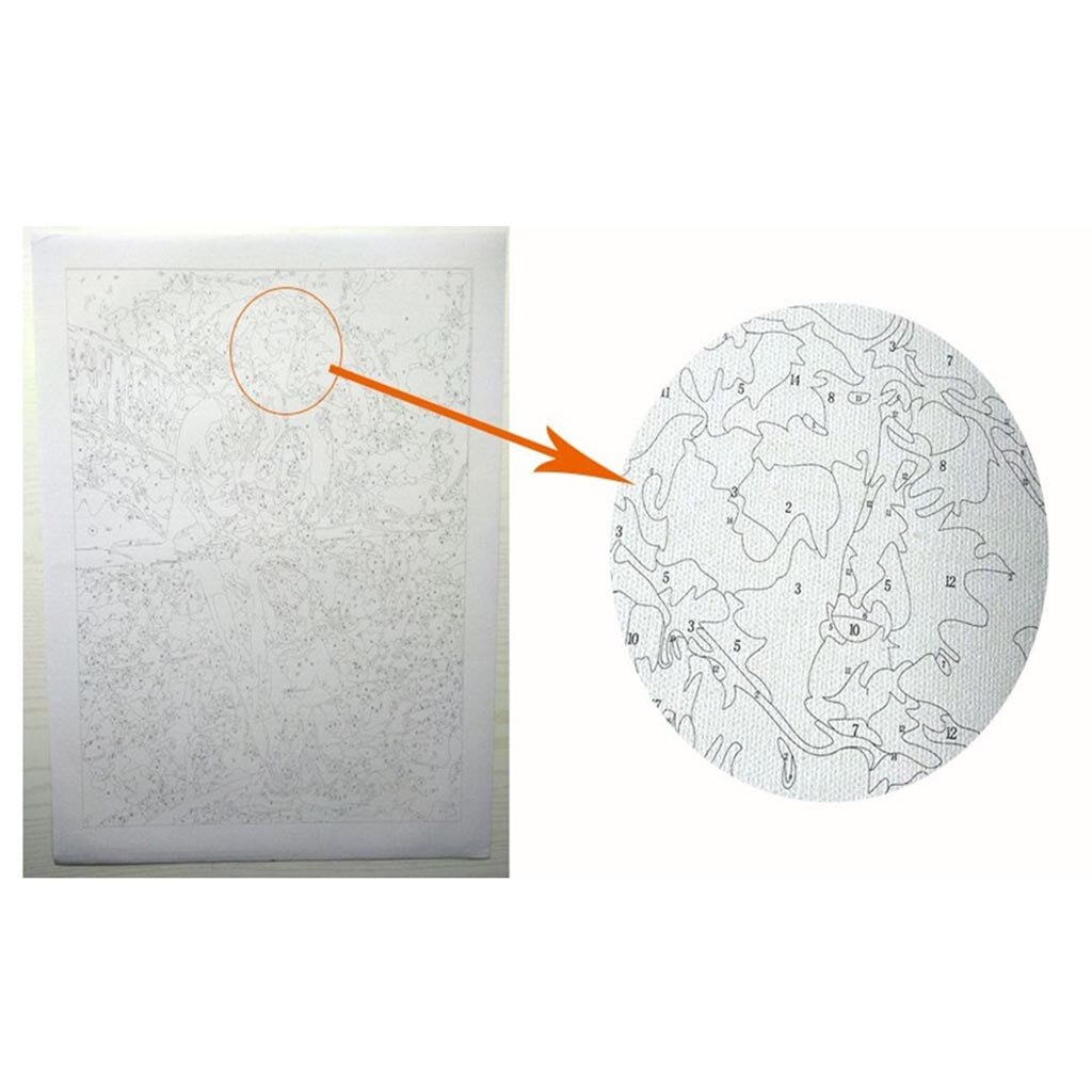 Diy Painting By Numbers Kit Coloring By Numbers Pi... – Grandado