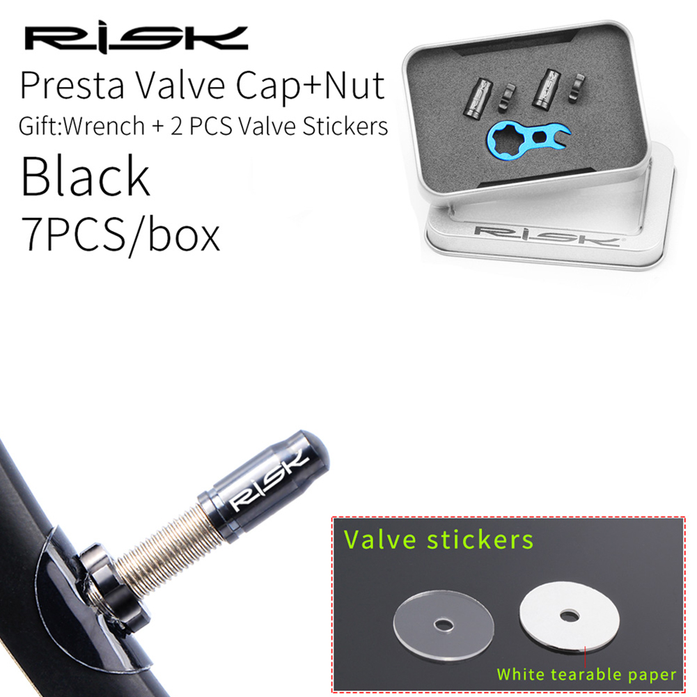 RISK Bicycle Presta Valve Cap Ti Titanium Road Bik... – Grandado