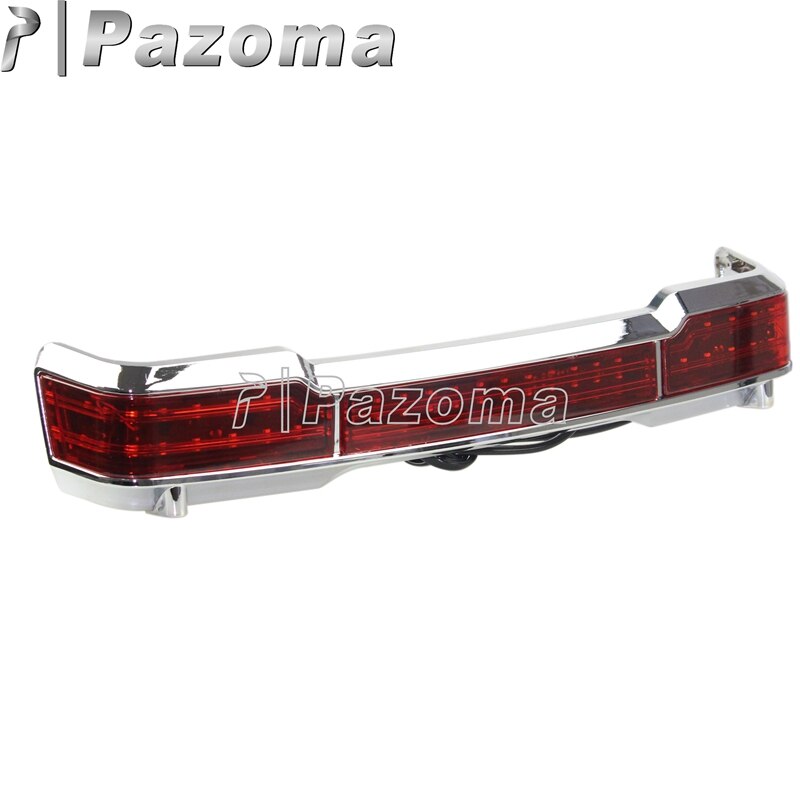 Chrome Red LED Tail Brake Light Motorbike Rear Sto... – Grandado