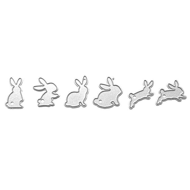6pcs Easter Rabbit Metal Cutting Dies Stencil Scra... – Grandado