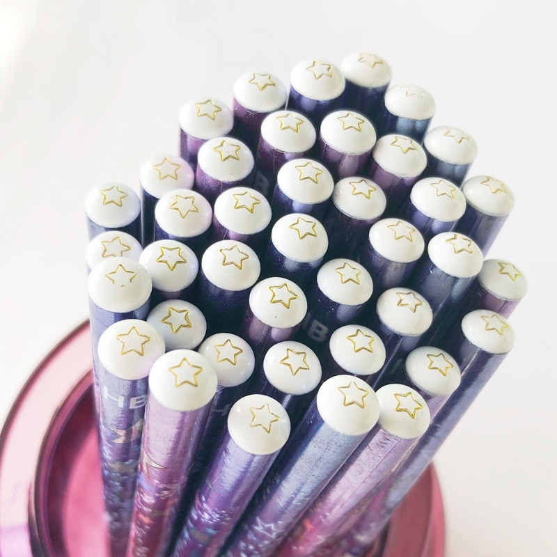 4X Twinkle Shiny Stars HB Standard Wooden Pencil S... – Vicedeal