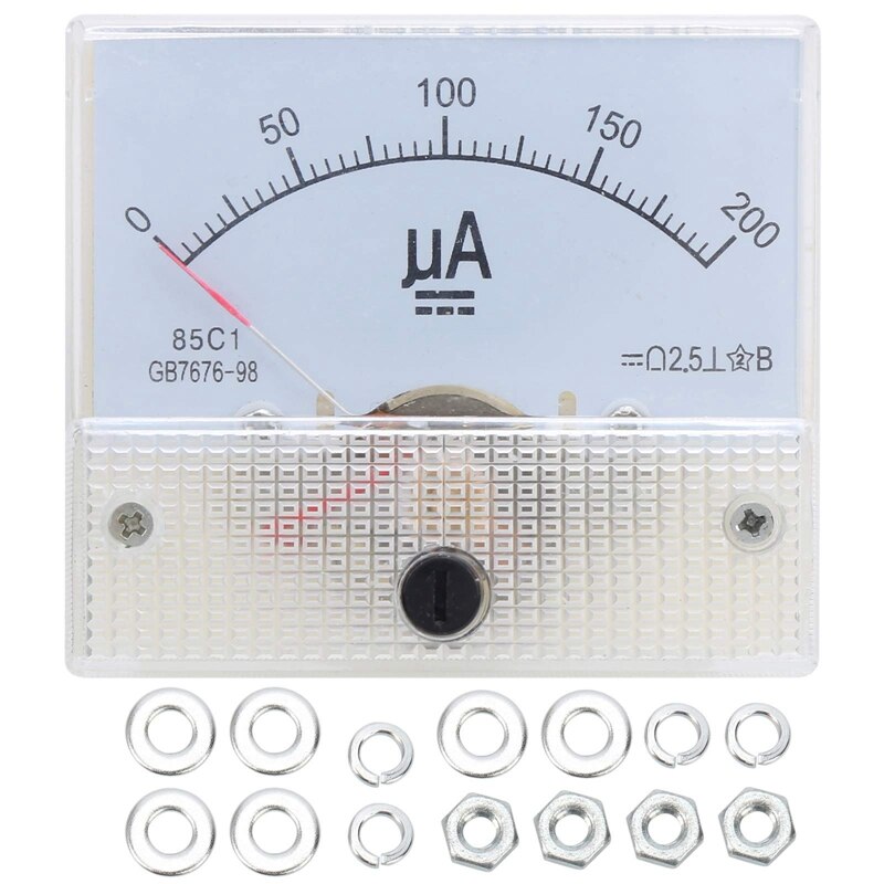 85C1 DC0-200UA Pointer Type DC Ammeter Microampere... – Grandado