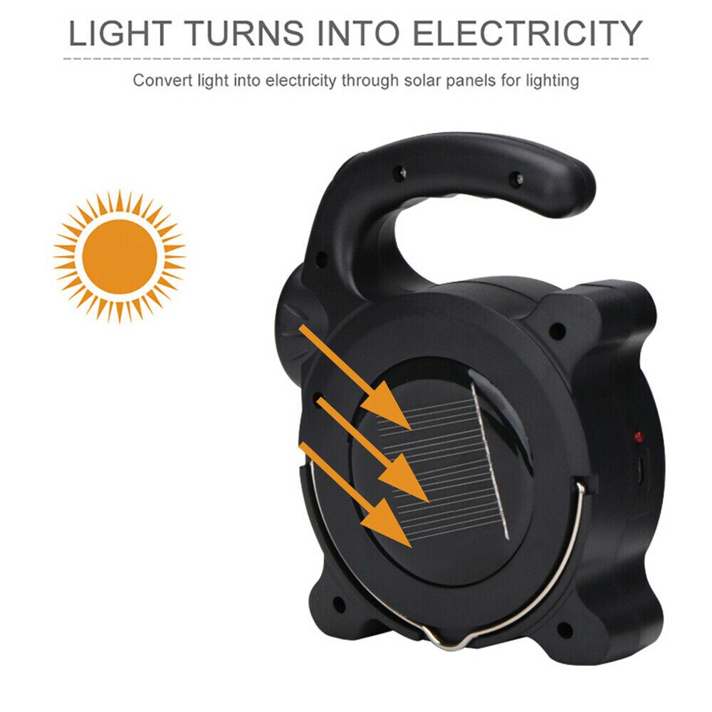 LED USB/solar charging work light 4 modes hanging ... – Grandado