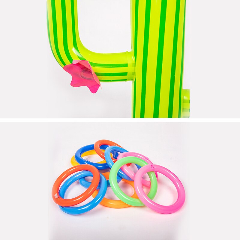 Cactus Swimming Pool Ring Toss Games Inflatable Po... – Grandado