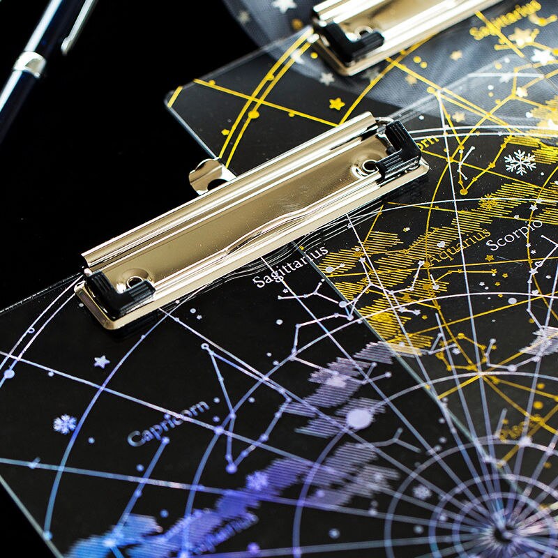 Acryl Transparent Star Sky File Clip Board North S... – Grandado