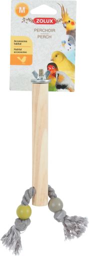 Zolux Wood Perch With Rope, Assorted – Grandado