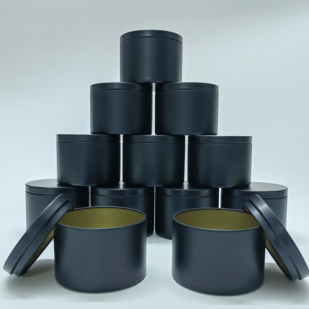 12 Pcs Candle Tins Cans with Lids 8oz Metal Round ... – Grandado