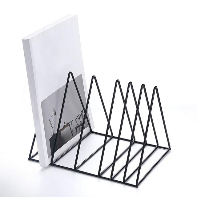 File Holder Stand Metal Desktop Book Shelf Book St... – Grandado