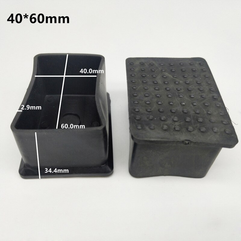 4/8Pcs Square Rubber Chair Leg Caps Non-slip Furni... – Grandado