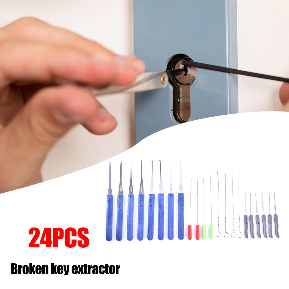 24Pcs Slotenmaker Levert Tool Broken Key Extractor... – Grandado