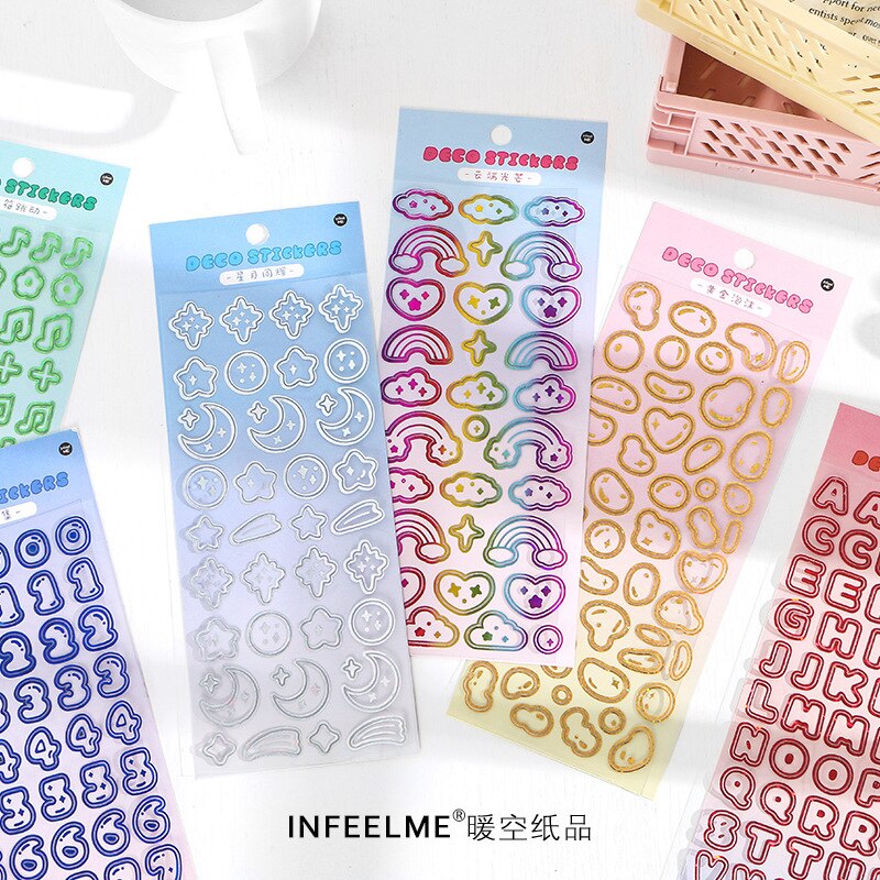 Alfabet Letter En Dots Sticker Kleurrijke Sticker ... – Grandado