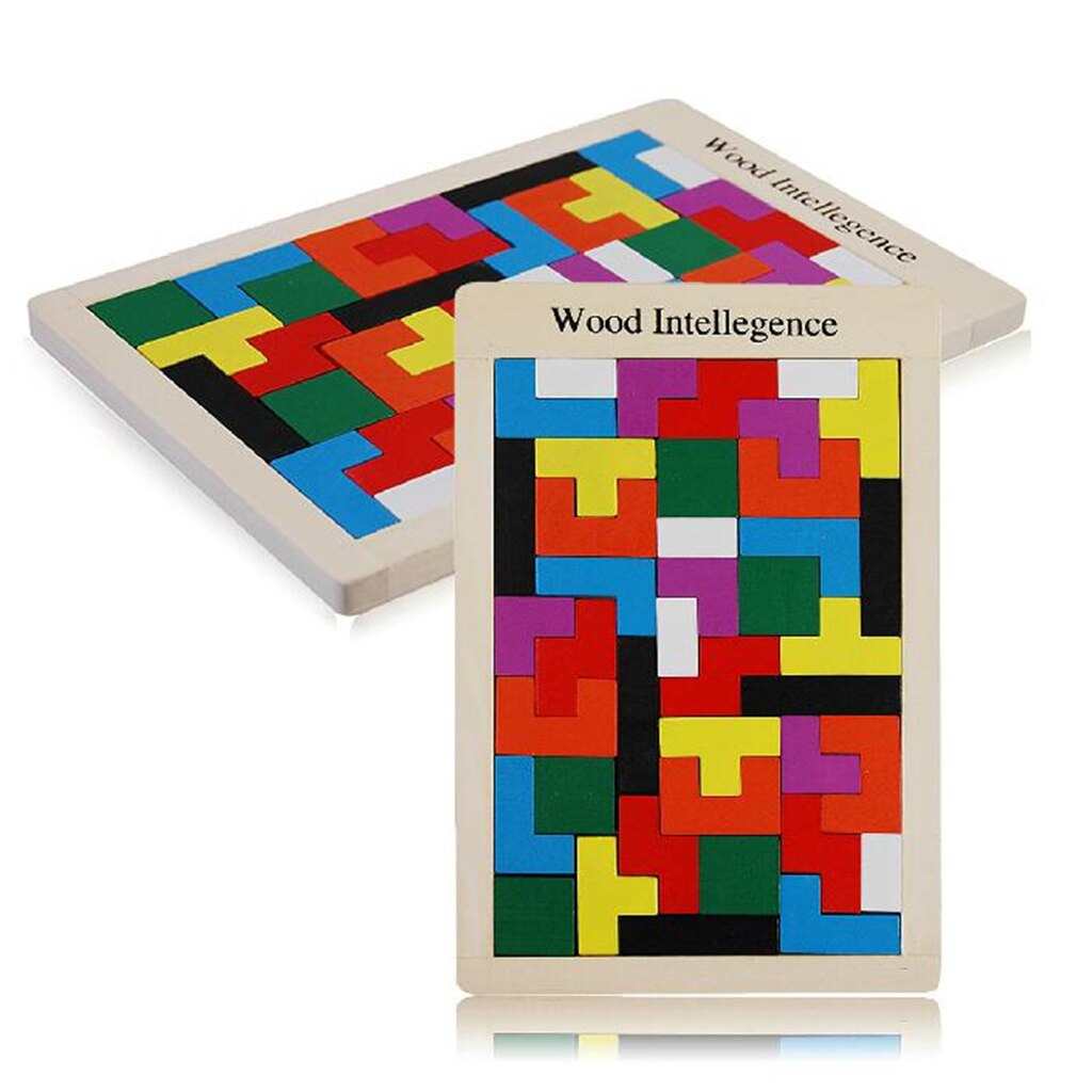 Wooden Tangram Brain Teaser Puzzle Educational Bab... – Grandado