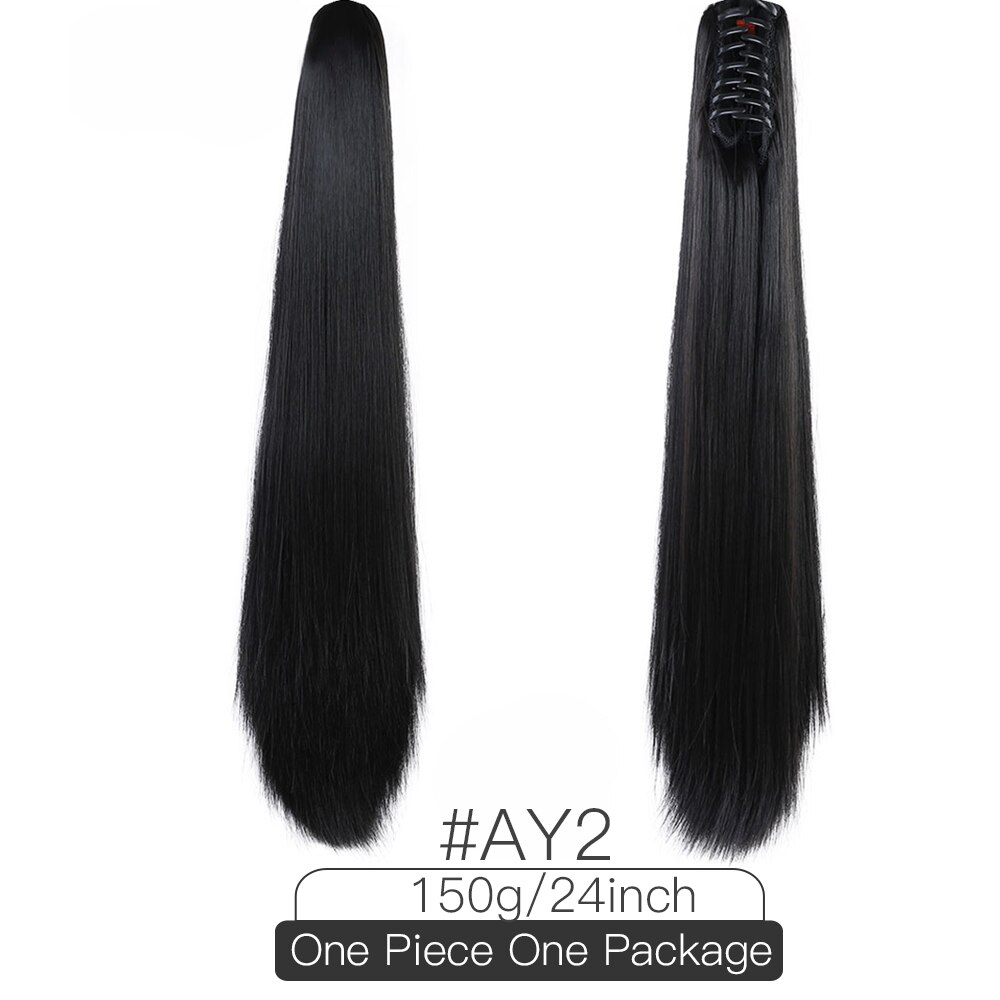 AIYEE 24inch Straight Long Clip In Hair Extensions... – Grandado AIYEE 24inch Straight Long Clip In Hair Extensions... – Grandado