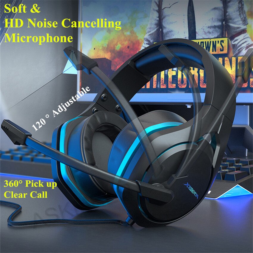 Xiberia v22 usb 7.1 fone de ouvido surround som pc... – Grandado