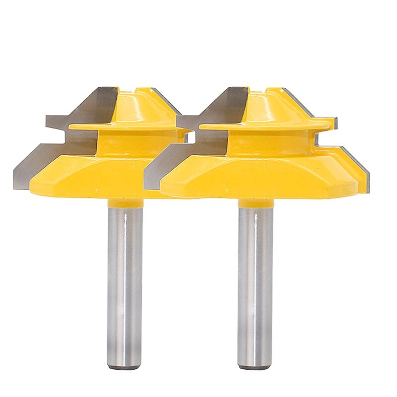 45 Degree Lock Miter Router Bit 8mm Shank Woodwork... – Grandado