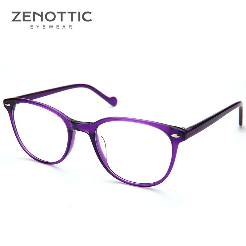 Zenottic Paars Retro Bril Frame Vrouwen Optische C... – Vicedeal