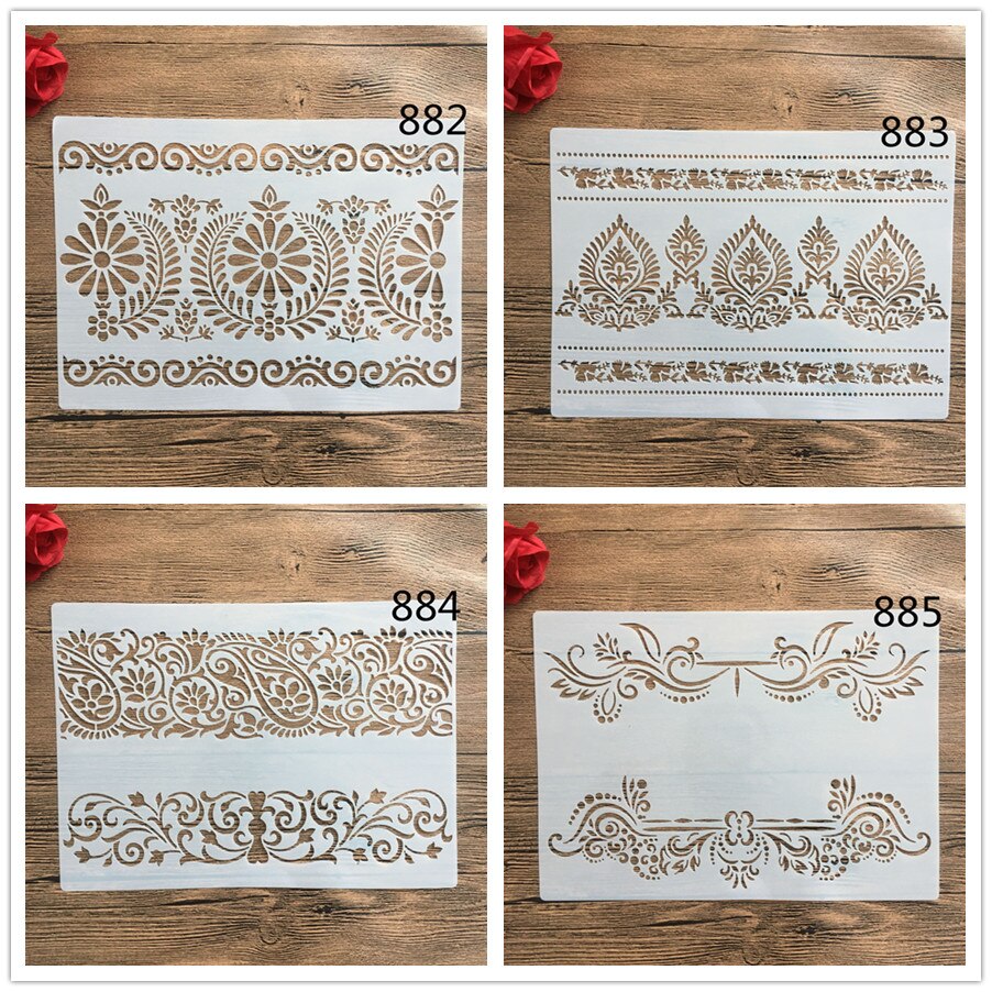 4 st/set a4 mandala schabloner måla färgsättning ... – Vicedeal