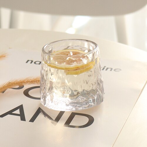 Korea ins glass retro embossed latte cup ice coffe... – Vicedeal