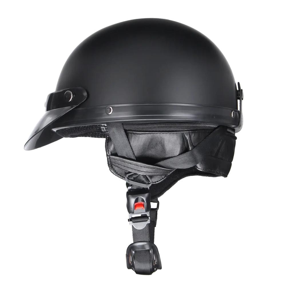 Retro Vintage Motorhelm Veiligheid Half Helm Met Z... – Vicedeal