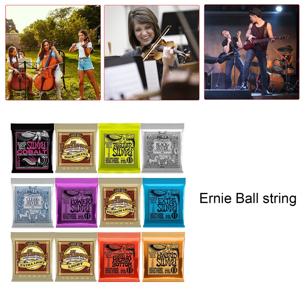 Ernie Ball Electric Guitar Strings Play Real Heavy... – Grandado