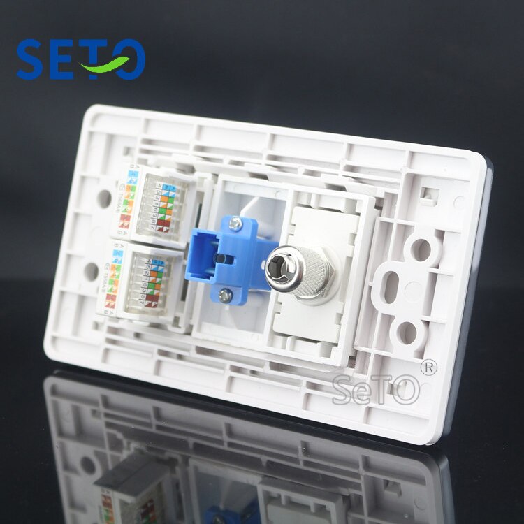 SeTo 120 Type Double Ports RJ45 Cat5e Network Lan ... – Grandado