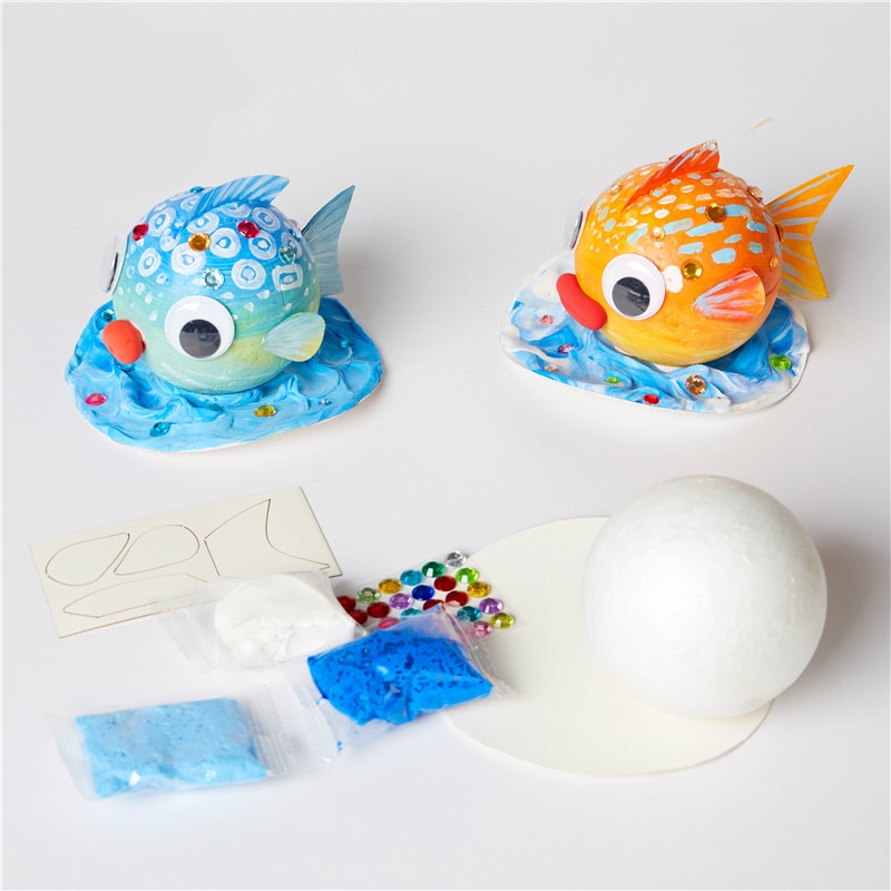 DIY Bubble Fish Drawing Toys For Children Foam Bal... – Grandado