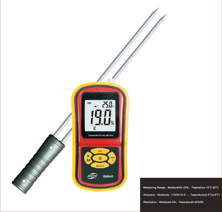 Lcd-scherm Graan vochtmeter flexibele Grain vocht ... – Vicedeal