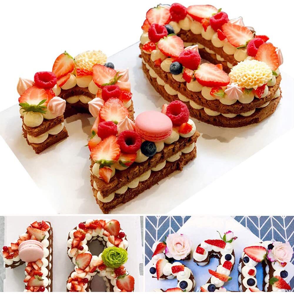 9PCS/Pack 3D Silicone Number Cake Mold Baking Form... – Grandado